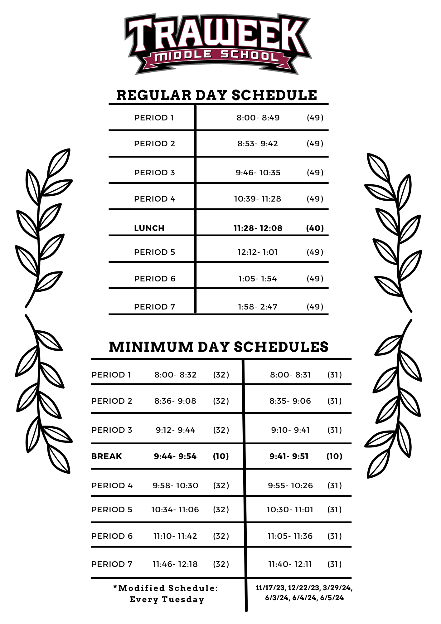 Traweek Middle / Homepage